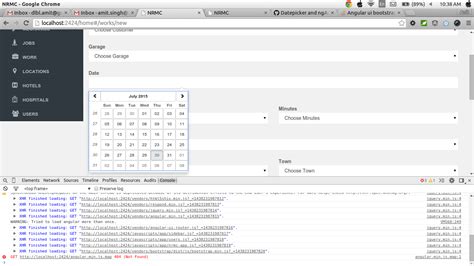 Javascript Angular Ui Bootstrap Datepicker In Not Responding In Form Stack Overflow