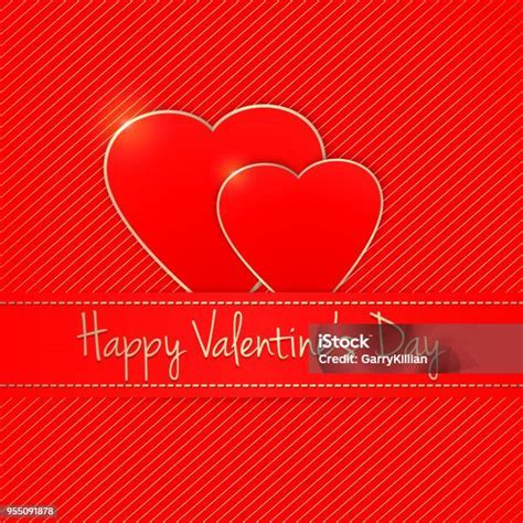 벡터 초대 카드입니다 해피 발렌타인 데이 하루 심장 실루엣입니다 부드러운 디자인에 대 한 우아한 템플릿입니다 가벼운에 대한 스톡