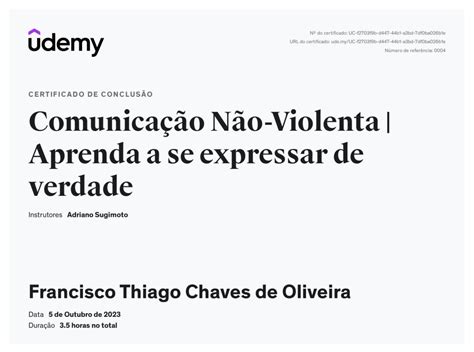 thiago chaves on linkedin udemy course completion certificate