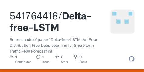 Github 541764418delta Free Lstm Source Code Of Paper Delta Free Lstm An Error Distribution