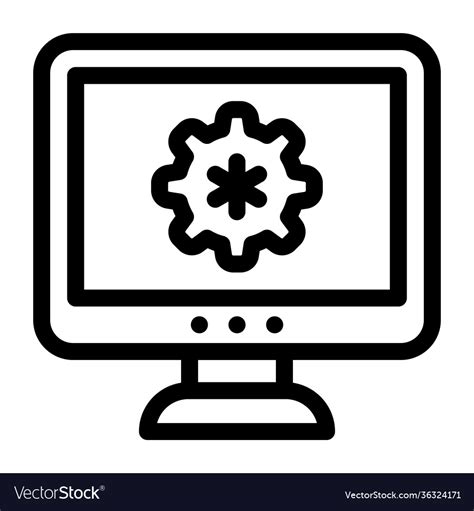 System Setting Royalty Free Vector Image VectorStock