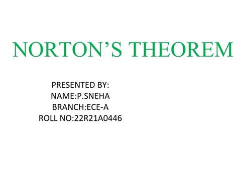 Nortons Theoremppt