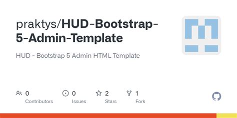 Github Praktyshud Bootstrap 5 Admin Template Hud Bootstrap 5 Admin Html Template