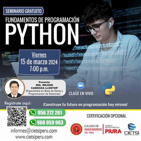 Seminario Gratuito Fundamentos De ProgramaciÓn En Python