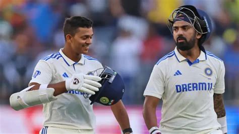 Ind Vs Aus 1st Test Jaiswal Kl Rahul Shine Bright As India Gain