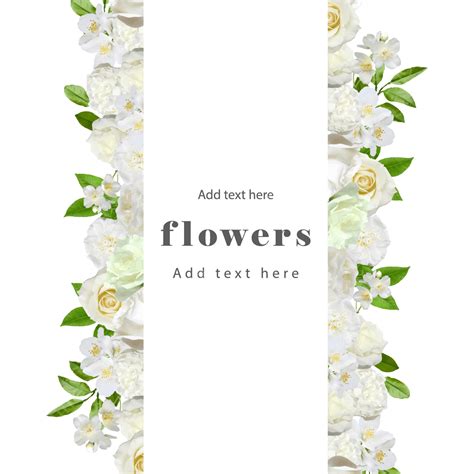 Flowers Set Vector Hd PNG Images White Flower Set Watercolor Vintage