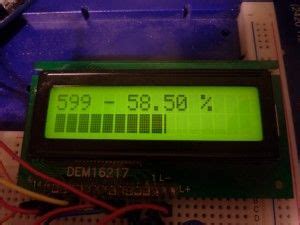 Arduino Lcd Horizontal Progress Bar Using Custom Characters