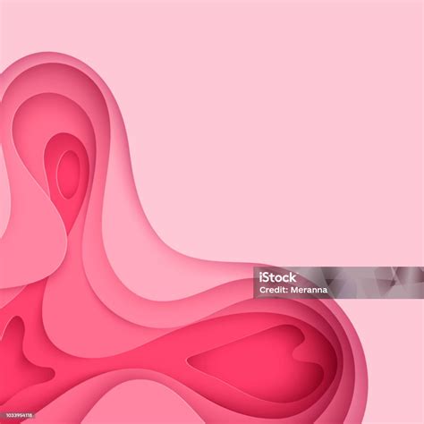 종이 예술 만화 추상 파도 구멍 종이 배경 개척 현대 종이 접기 디자인 서식 파일입니다 벡터 일러스트입니다 파스텔 컬러로 3d 종이 레이어 0명에 대한 스톡 벡터 아트 및