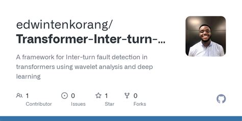github edwintenkorang transformer inter turn fault detection a