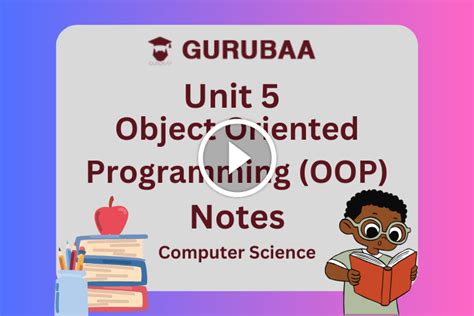 Unit 5 Object Oriented Programmingoop Class 12 Computer Science