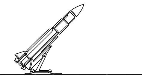 Premium Vector Rocket Takeoff Spaceship Launch Launch Of A Military