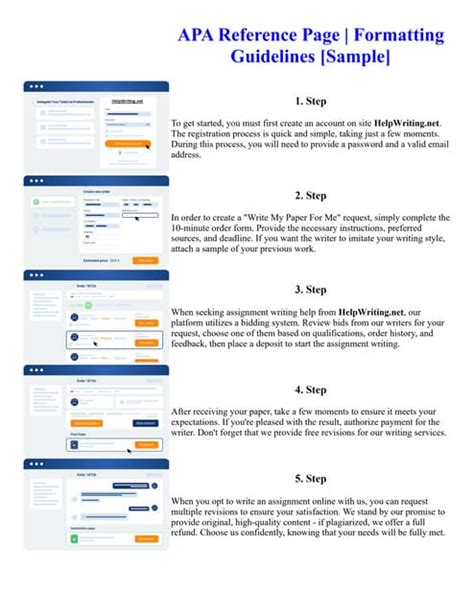 Apa Reference Page Formatting Guidelines Sample Pdf