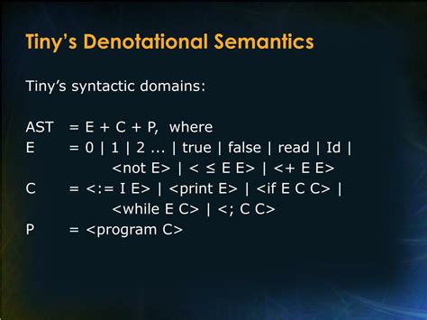 Ppt Denotational Semantics Powerpoint Presentation Free Download