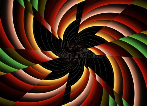Abstract Color Dynamic Textured Background With Lighting Effect Fractal Spiral Fractal Art