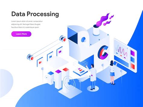 Premium Vector Data Science Isometric For Website Page
