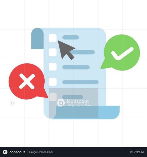 Right Or Wrong Checkbox Mark Pointer Animated Icon Free Download