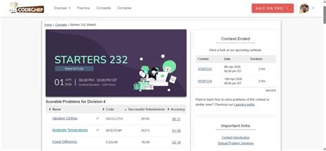 Codechef Start232 Div4 Competitiveprogramming Cpp Coding