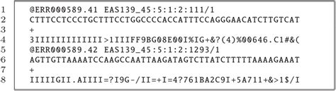 fastq file format example download scientific diagram