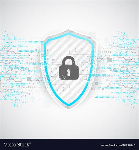 Protection Background Technology Security Encode Vector Image