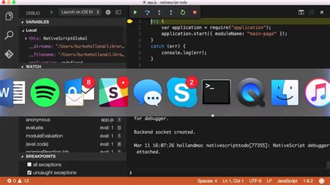 Ep Debugging Nativescript Apps With Visual Studio Code Youtube