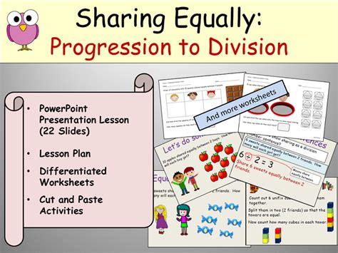 Division Sharing Equally Presentation Lesson Plan Activities And