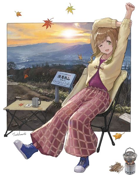Inuyama Aoi Yurucamp Drawn By Iwauchi Tomoki Danbooru