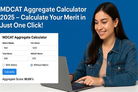 MDCAT Aggregate Calculator Calculate Merit Instantly