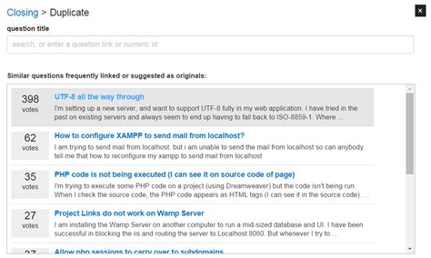 Bookmarks For The Close Duplicate Interface Meta Stack Overflow