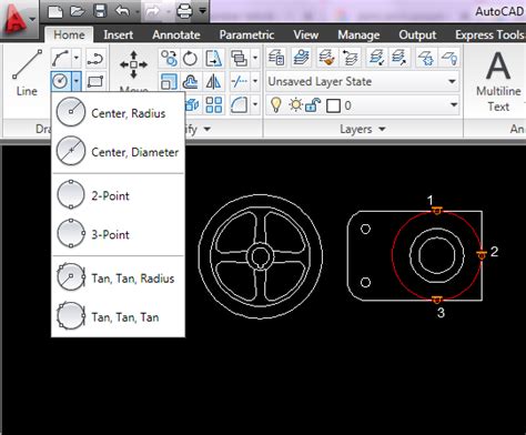 6 Perintah Circle Pada AutoCAD Blog AKMAKOM