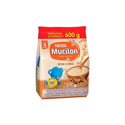 Nestle Mucilon Arroz E Aveia Cereal Infantil Sache 600g Casas Bahia