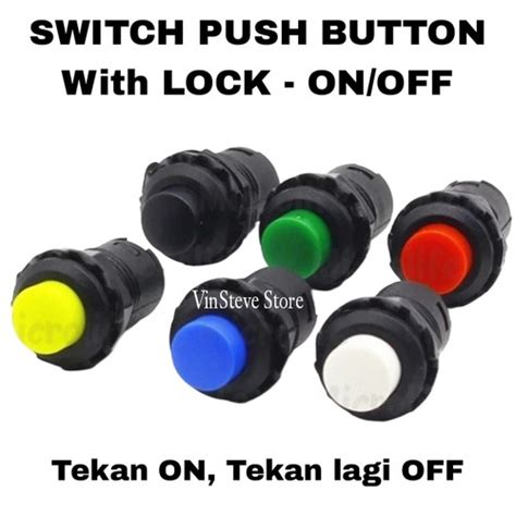 Jual Switch Push Button On Off Kecil Kota Jambi Vinsteve Store