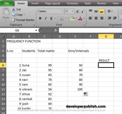 How To Use Frequency Function In Excel Developer Publish