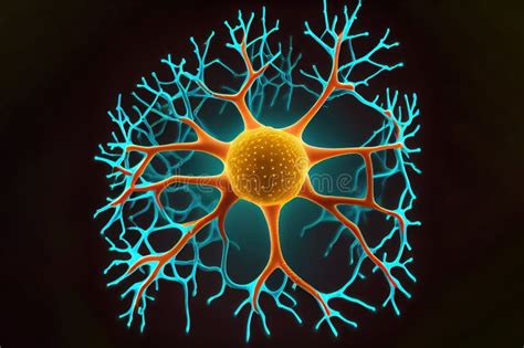 Neuron Cell Close Up Stock Illustration Illustration Of Connection 283079755