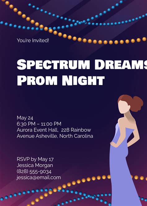Free Prom Invitation Templates Editable And Printable