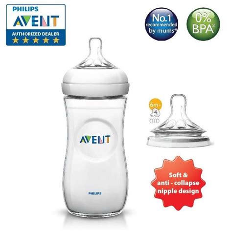 PHILIPS AVENTS NATURAL BOTTLE 330ML (SINGLE PACK) NATURAL 2.0 EXTRA ...