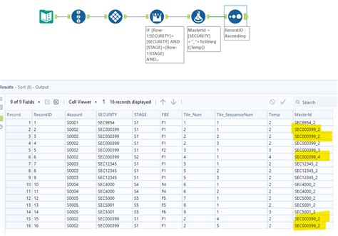 solved update the column with incremental value alteryx community