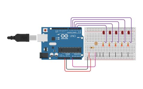 Circuit Design Light Sensor Tinkercad
