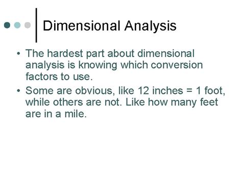 Dimensional Analysis How Does Dimensional Analysis Work It