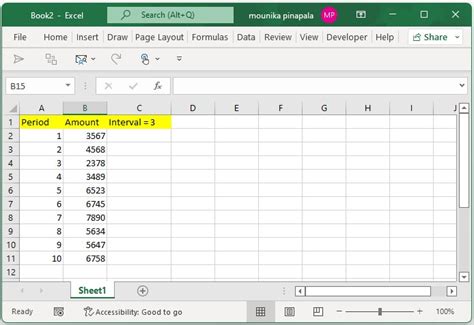 How To Calculate The Moving Rolling Average In An Excel