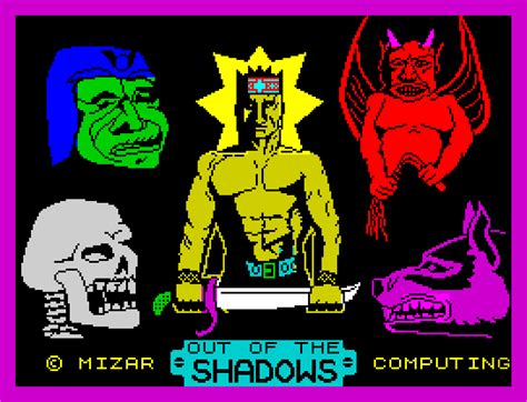 Out Of The Shadows Zx Spectrum Loading Screen The King Of Grabs