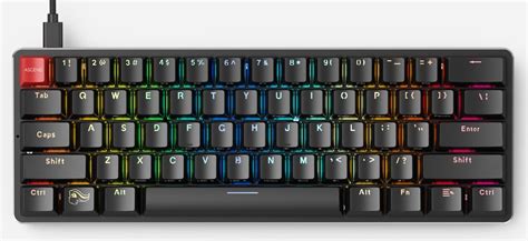 Glorious GMMK Keyboard Pre Built Compact Size Full Modular RGB LED Backlighting Easy