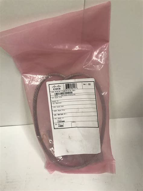 Cisco Stackwise 1m Stacking Cable New In Bag 1 Jsm Computer Solutions