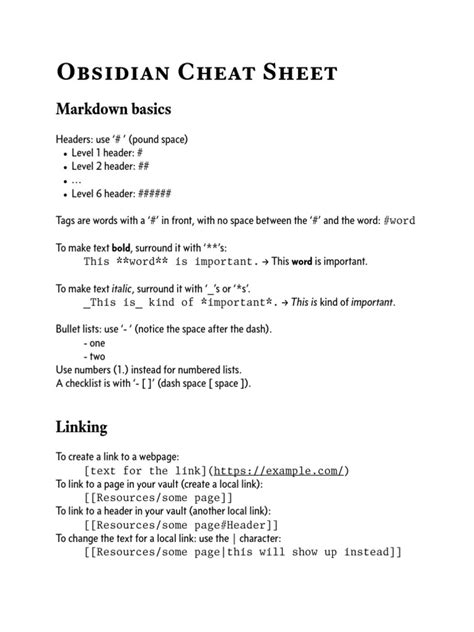 Markdown Cheat Sheet Pdf