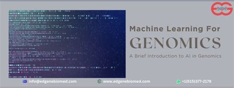 Machine Learning For Genomics A Detailed Introduction