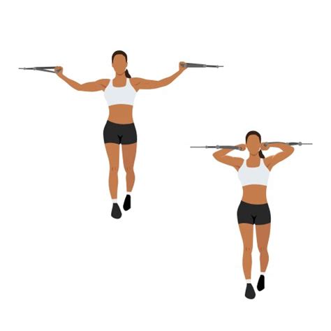 Basic Rgbwoman Doing Dumbbell Bicep Curls Vector Image