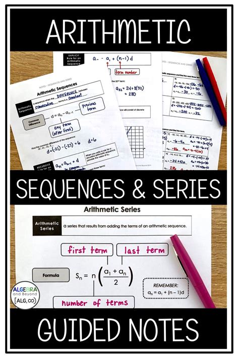 Arithmetic Sequences And Series Teaching Algebra High School Math School Algebra