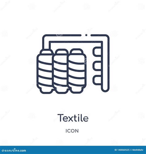 Linear Textile Icon From Industry Outline Collection Thin Line Textile Icon Isolated On White