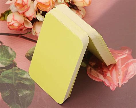 100pcs Small Blank Paper Message Note Business Cards Double Sided Mini Greeting Place Name