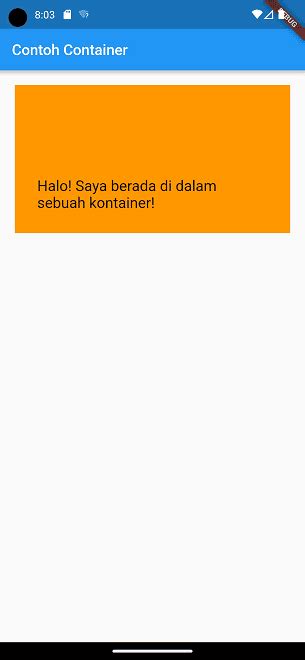 Flutter Container Tutorial Flutter Lengkap