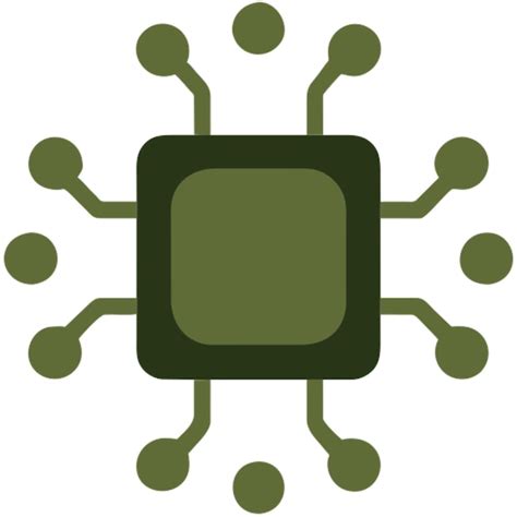 Premium Vector Nanotechnology Board Icon Colored Shapes